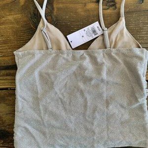 wild fable | Tops | Wild Fable Pink Glitter Ruched Crop Tank Top | Poshmark